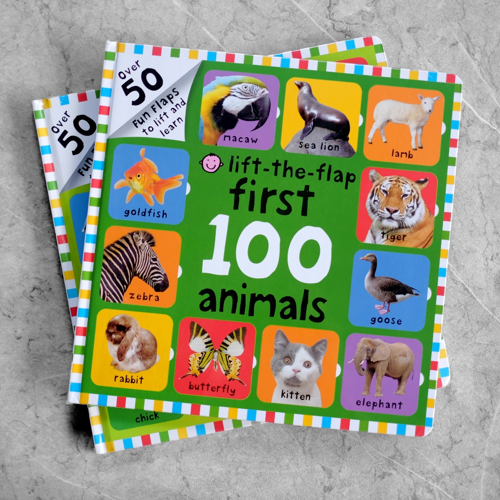Jual [Priddy Books] First 100 Words Lift-the-Flap: Animals and Farm ...