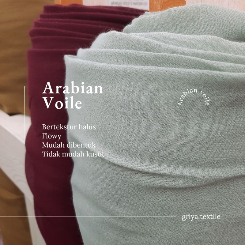 Jual Kain Arabian Voile/Arabian Voal/Kain Hijab Voile/Harga 0,5m ...