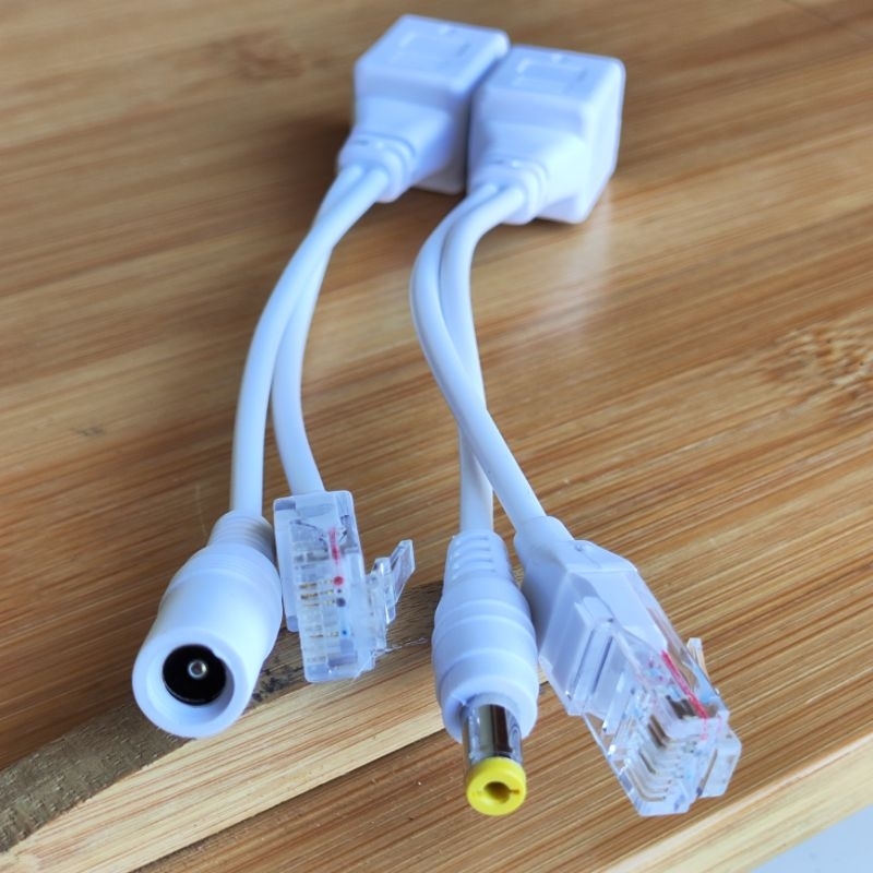 Jual KABEL POE SPLITTER POE PASSIVE INJECTOR FOR CCTV DLL HARGA PER SET ...