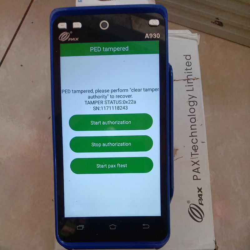 Jual mesin edc pax A930 ped tampered | Shopee Indonesia