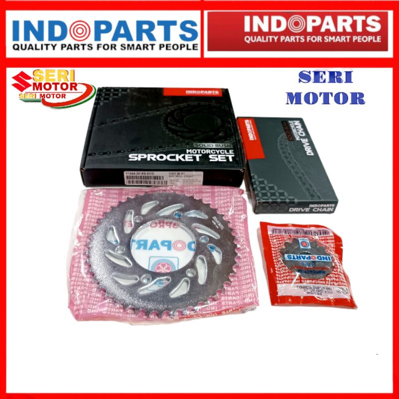 Jual Gear set INDOPART Yamaha Scorpio z 428SB-118/15-44 | Shopee Indonesia