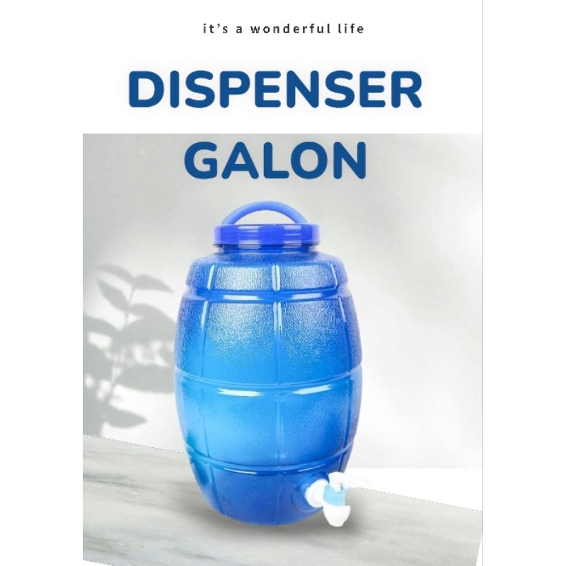 Jual Galon Air Minum Keran uk 8 Liter MILA/Dispenser Air Minum BPA FREE ...