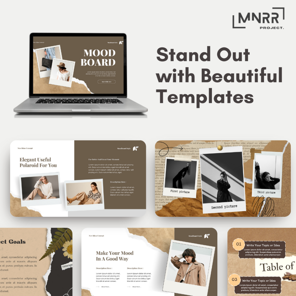 Jual PowerPoint Template Slide Presentasi Scrapbook | Shopee Indonesia