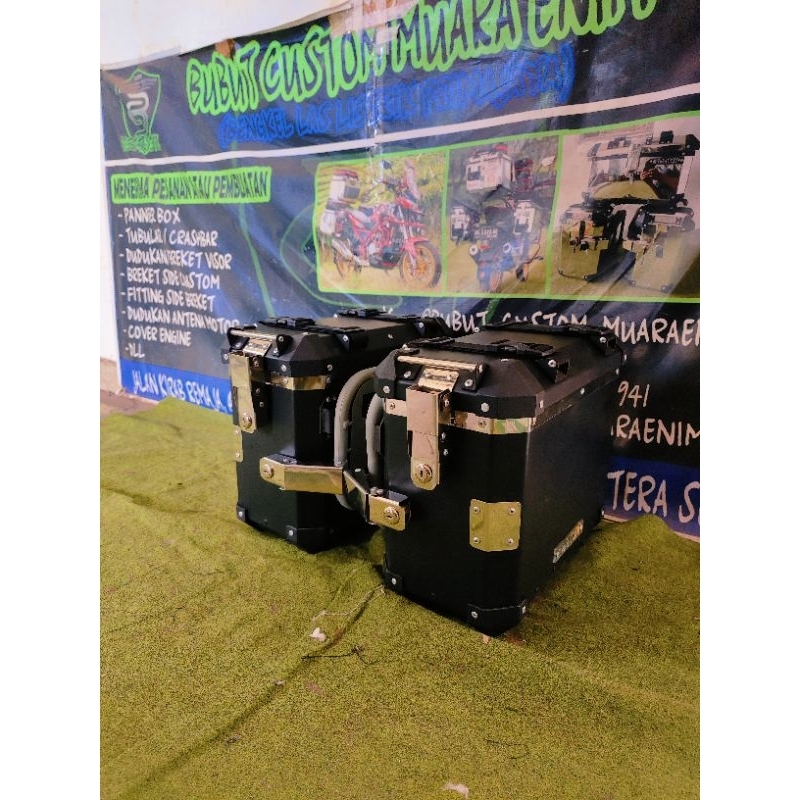 Jual Side box pannier 27L bubutcustom ALUMINIUM &galvanis,pannier bubut ...
