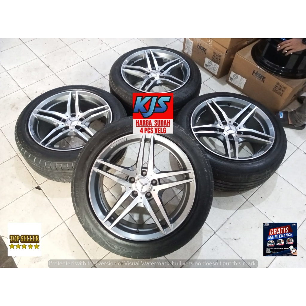 Jual Velg Mobil Racing Bekas R18 HSR Rostock Pcd 5x112 Ban 235/50 Ring ...
