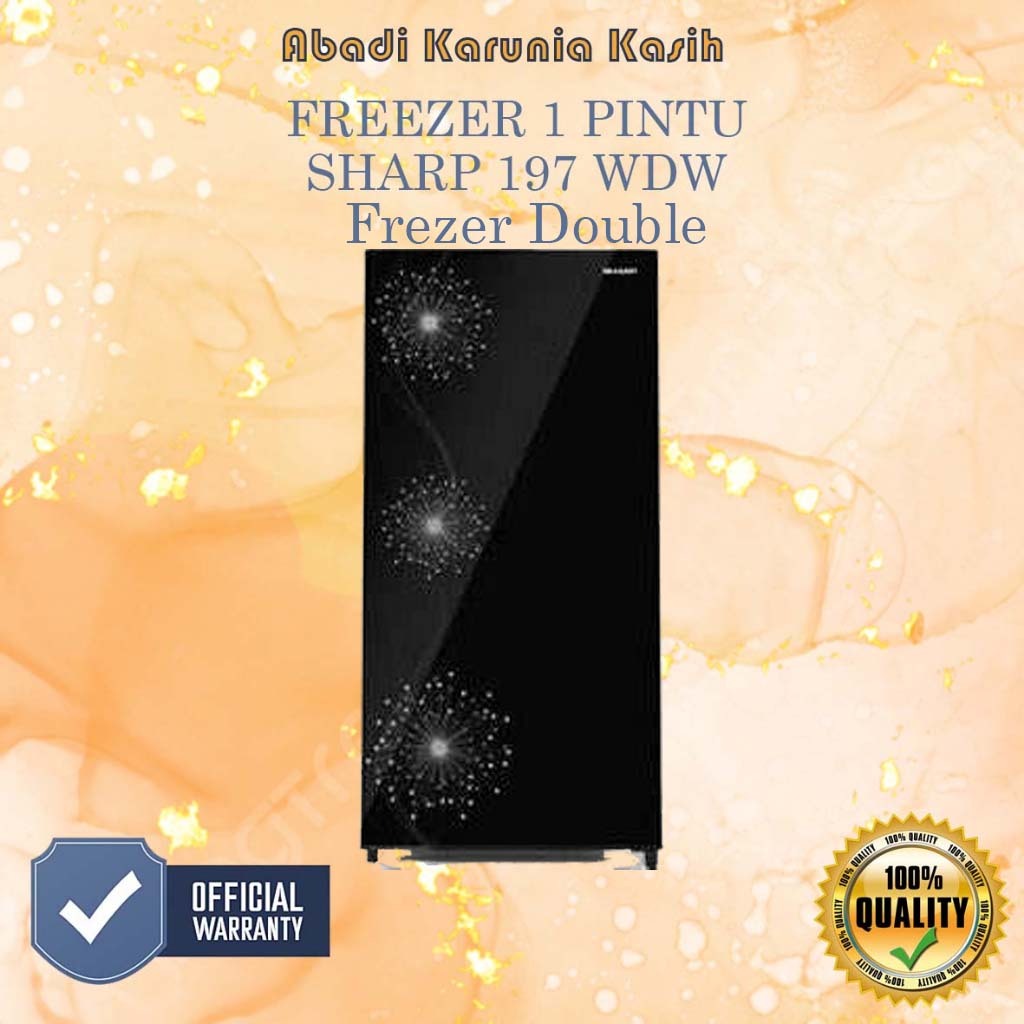 Jual KULKAS 1 PINTU SHARP DOUBLE FREEZER SJX 197 WDW FREEZER DOUBLE ...