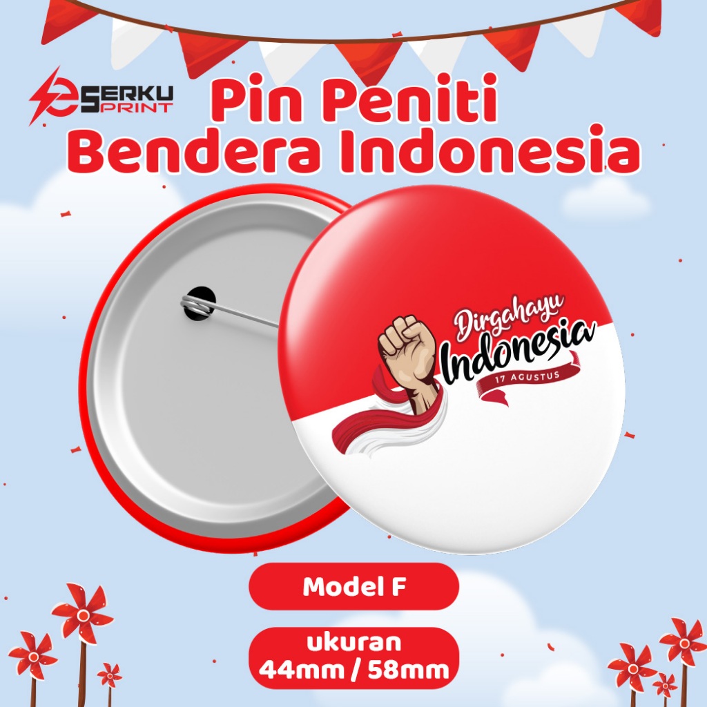 Jual Pin Merah Putih Pin Indonesia Pin HUT RI | Shopee Indonesia