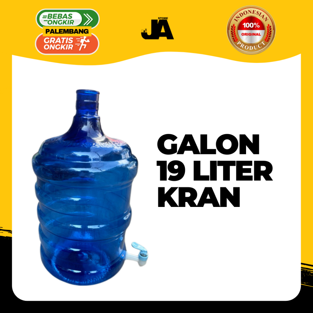 Jual Galon Kran 19 Liter Biru Mulut Kecil / Tebal / Murah / Air Minum ...