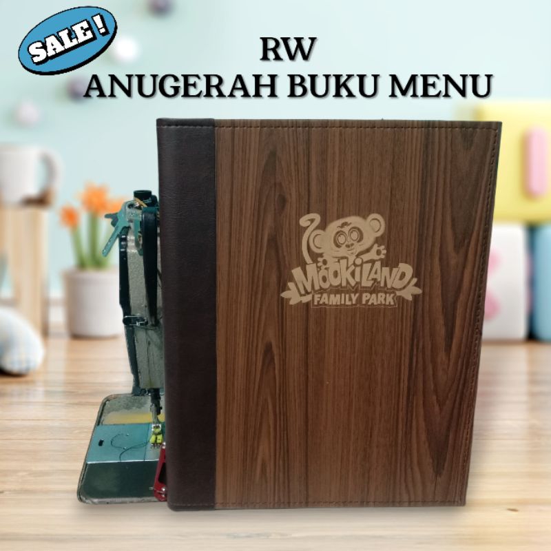 Jual BUKU MENU RESTO CAFE HOTEL CUSTOM LOGO LASER UKURAN KERTAS A4 ...