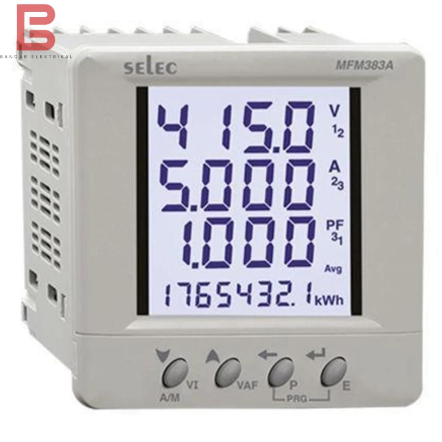 Jual Digital Multifunction Meter / Digital Panel Meter 3 Phase KWH LCD ...