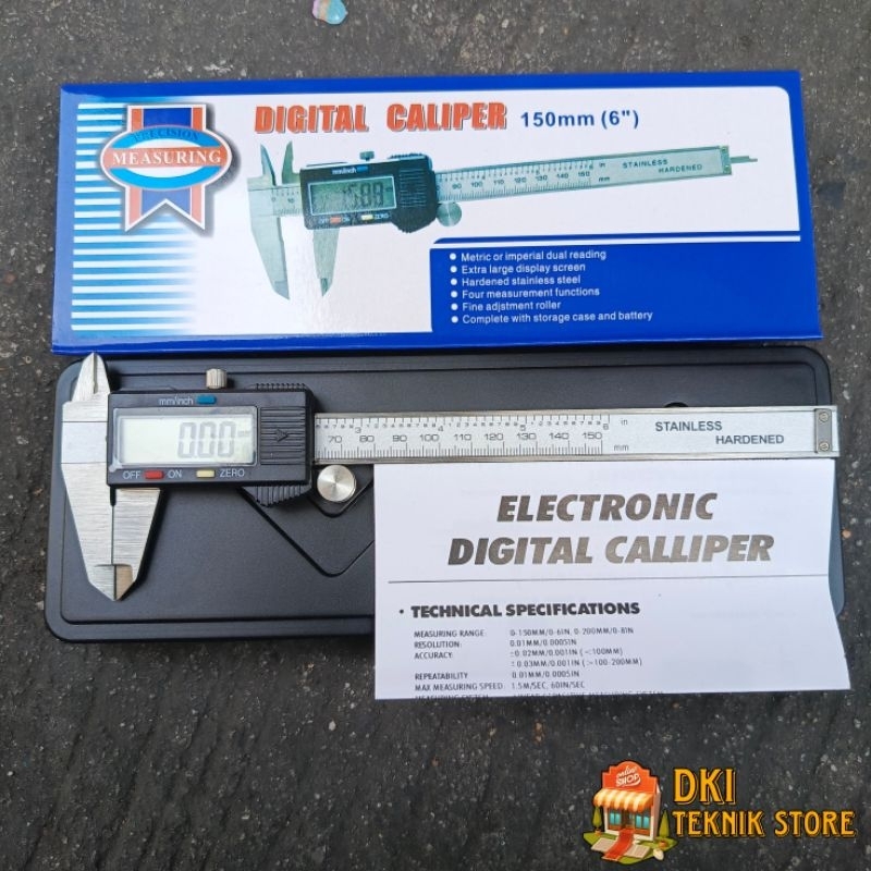 Jual Sigmat Jangka Sorong Digital Caliper 6 Inch 0 - 150 Mm Elektrik Jangka Sorong | Shopee ...