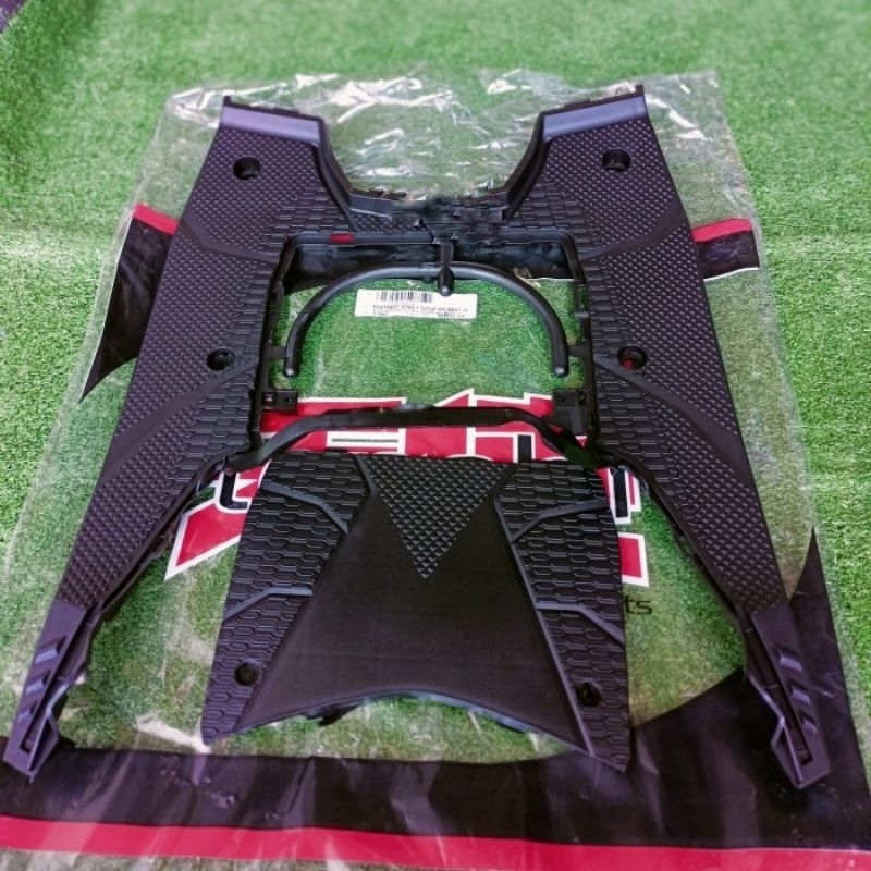 Jual Injakan Karpet Pijakan Kaki Lantai Footrest Atas Step Floor + Tutup Aki Honda Beat fi LED ...