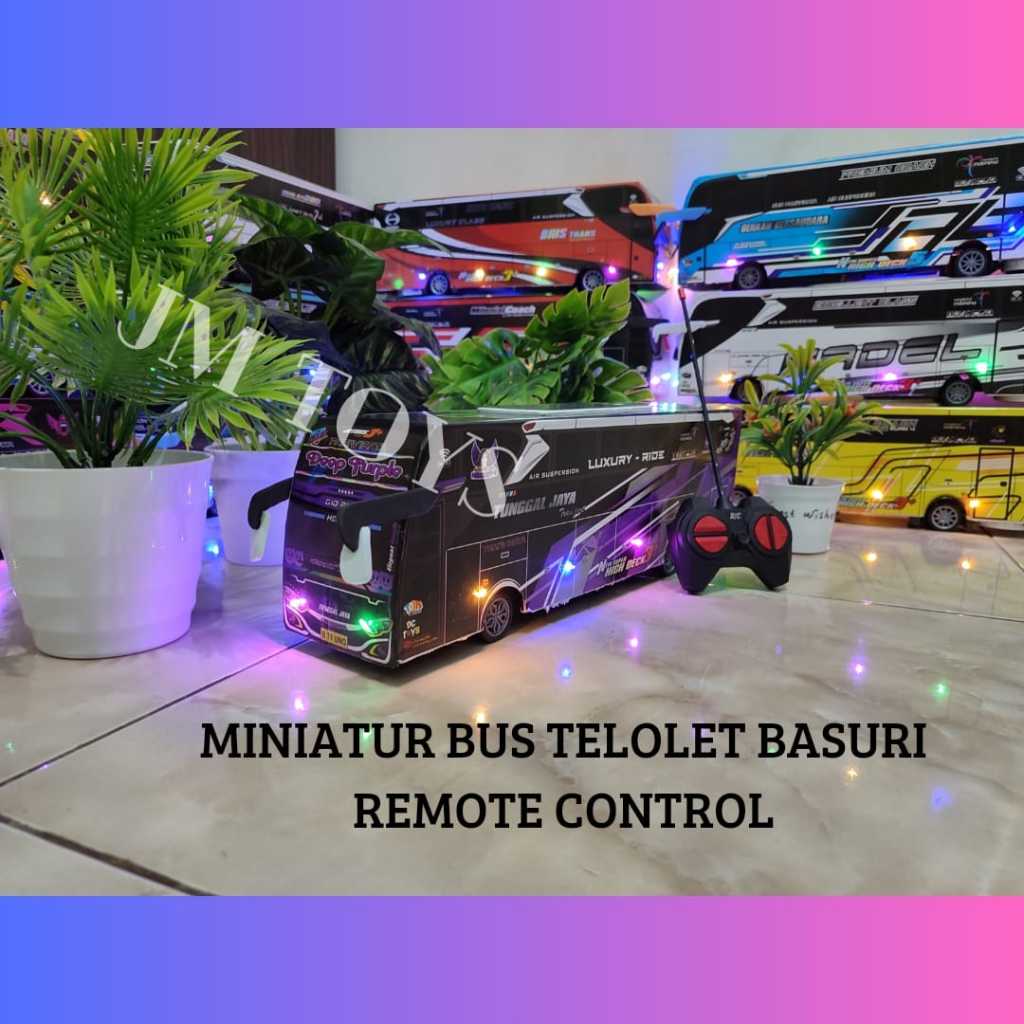 Jual MINIATUR BUS TELOLET BASURI REMOT CONTROL DEEP PURPLE TUNGGAL JAYA ...