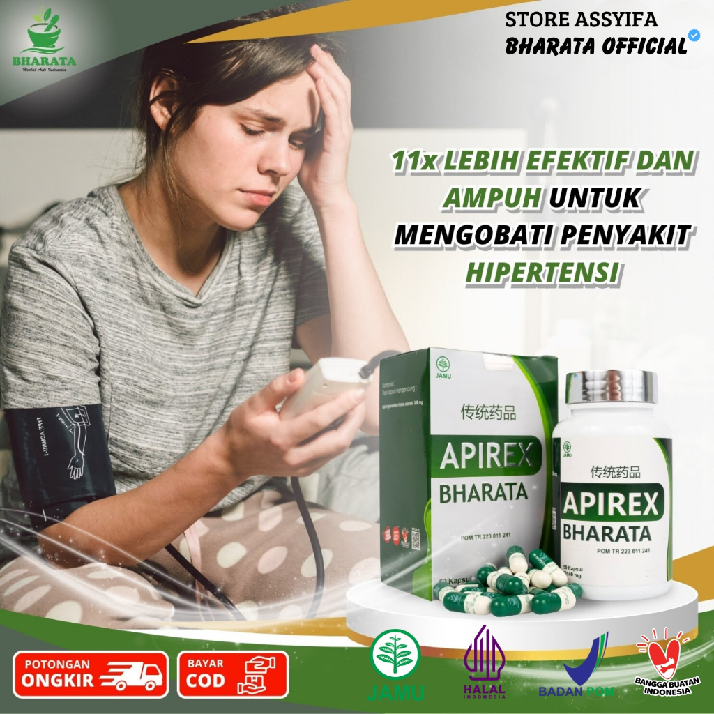 Jual APIREX BHARATA Obat Herbal Mengontrol Gula Darah | Shopee Indonesia