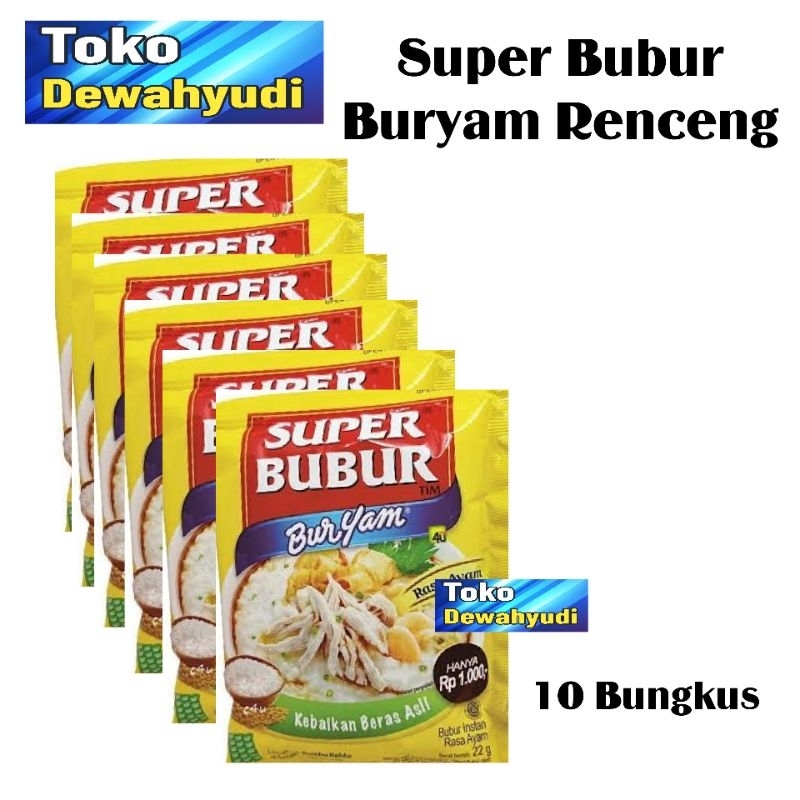 Jual BURYAM Super bubur instan Renceng 10 sachet | Shopee Indonesia
