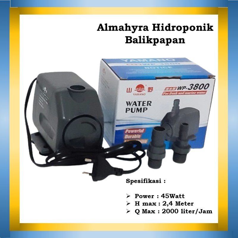 Jual Pompa Yamano WP 3800 Daya 45 Watt, Head 2,4 Meter Pompa Air Celup ...