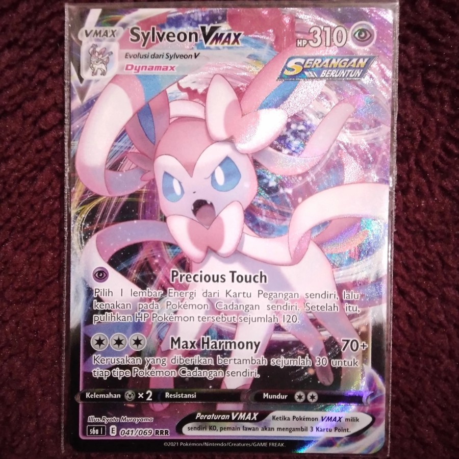Jual Sylveon VMAX v max RRR s6a - Pokemon TCG Indonesia foil holo | Shopee Indonesia