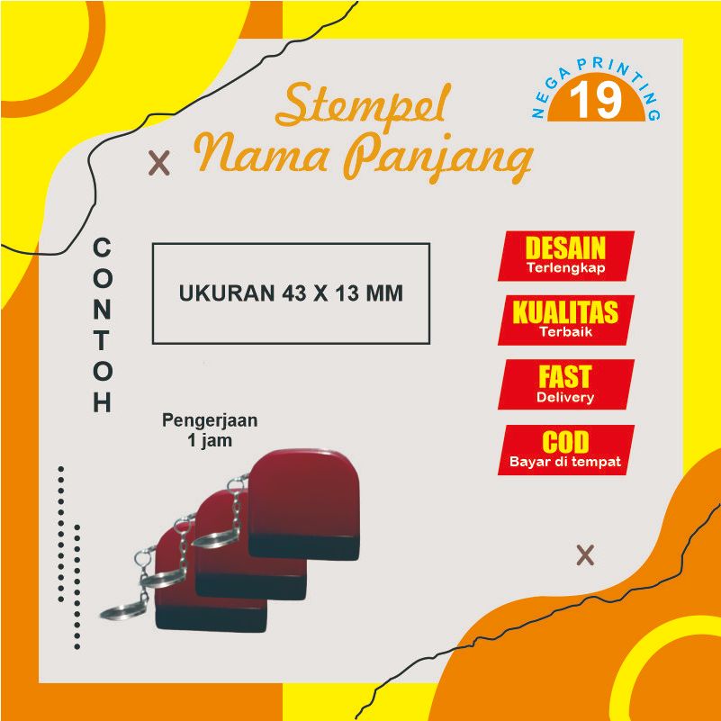 Jual Stempel nama panjang / bidan / perawat / nama dokter | Shopee Indonesia
