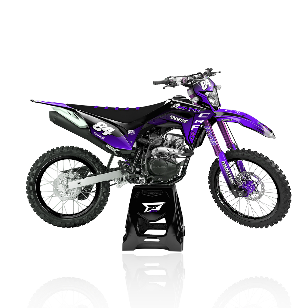 Jual Decal CRF 150L fullbody Warna Merah Hitam Bisa COD striping ...