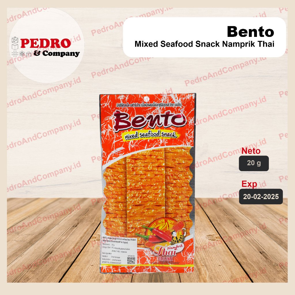 Jual Bento snack ikan cumi rasa thai original (Orange) 20 gram | Shopee ...