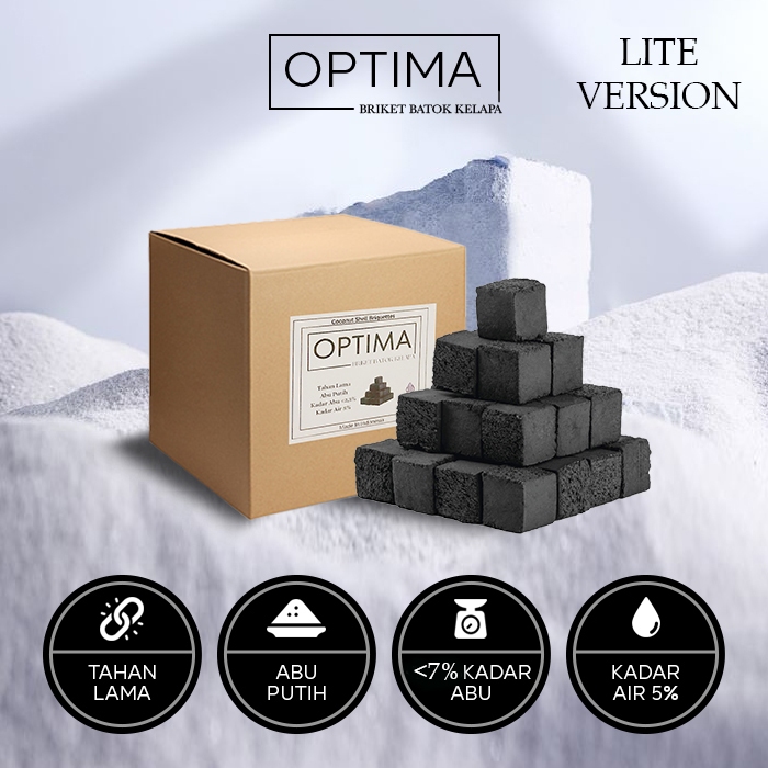 Jual Optima Arang Briket Cube Lite 1 Kg BBQ | Shopee Indonesia