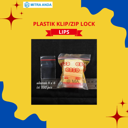 Jual Plastik Pe Klip LIPS 4x6cm @100 pcs | Shopee Indonesia