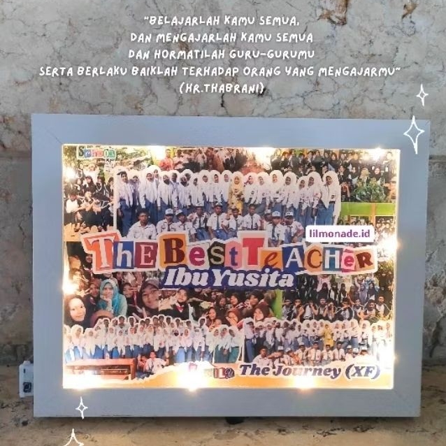 Jual Bingkai Foto 3D A4 Scrapframe | Kenang-kenangan Guru Sekolah ...