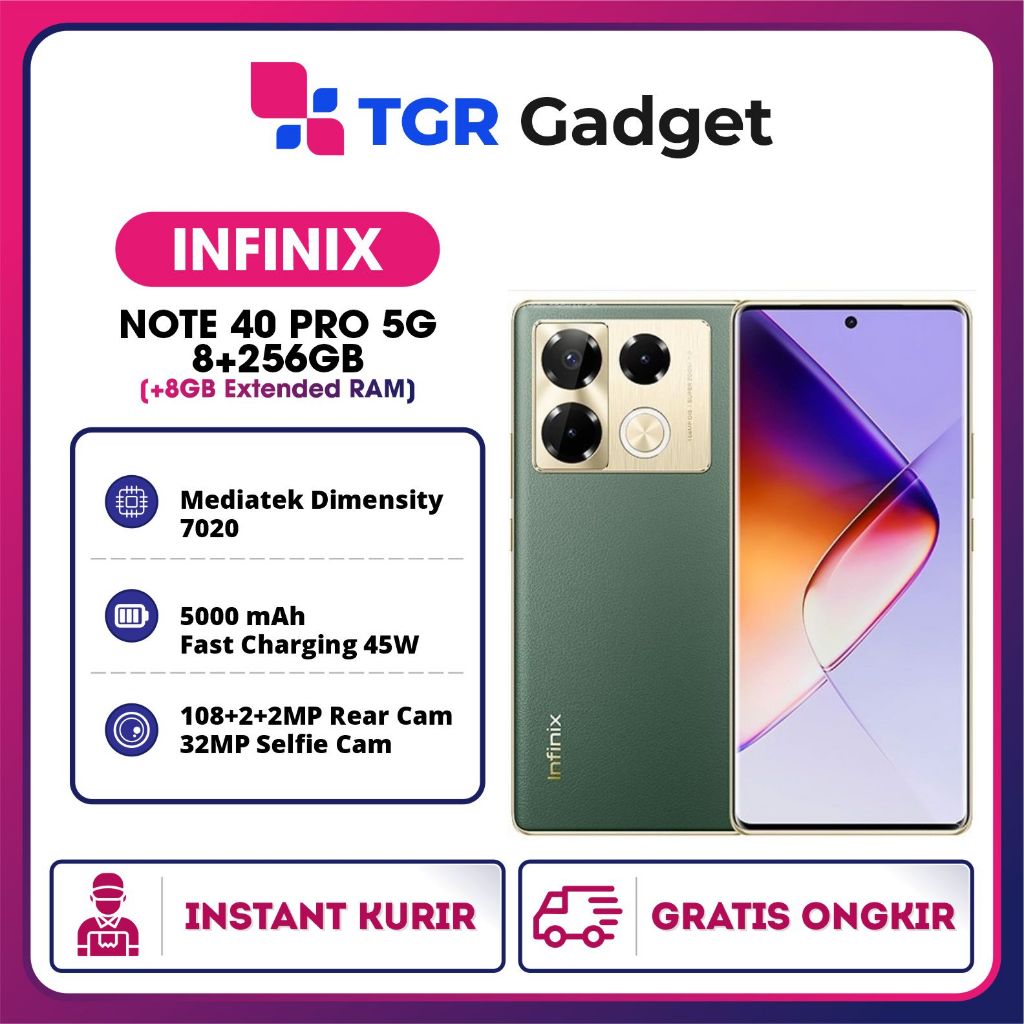 Jual Infinix Note 40 Pro 5G 8+256GB [+8GB Extended RAM] Free MAGPOWER Garansi Resmi 1 Tahun ...