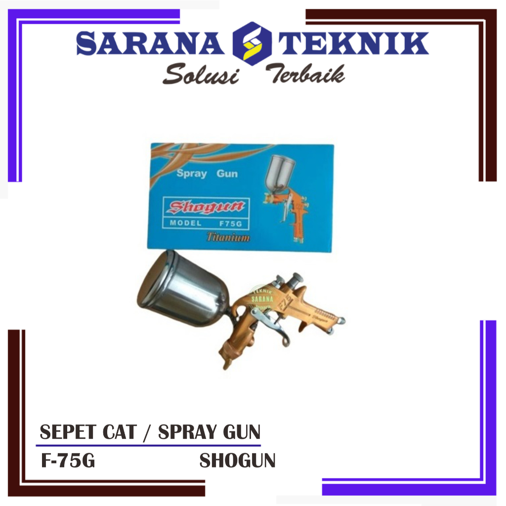 Jual SEPET CAT / SPRAY GUN TABUNG ATAS F75G SHOGUN | Shopee Indonesia