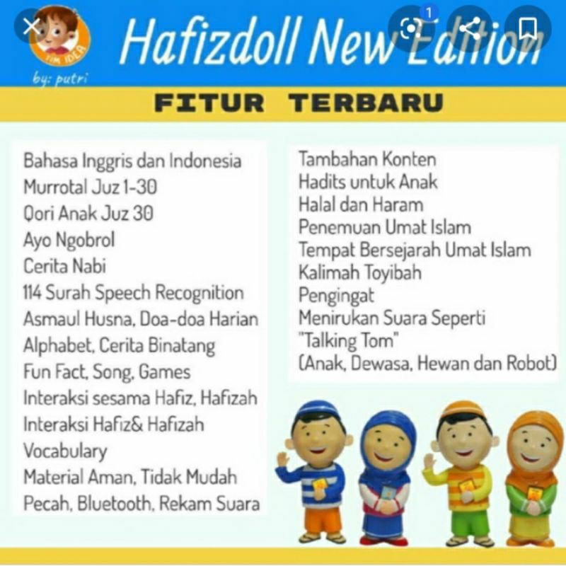 Jual Hafiz dan Hafizah Doll Versi 4 original Alqolam | Shopee Indonesia
