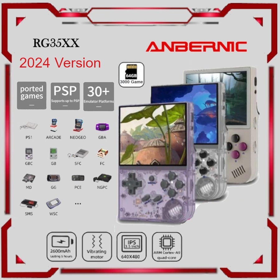 Jual ANBERNIC RG35XX Handheld Retro Video Game Console Classic Portable Dual OS System | Shopee ...