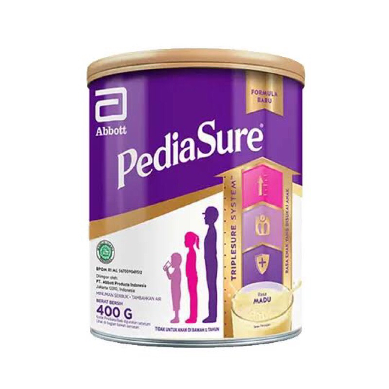 Jual PediaSure Triplesure Susu Formula Pertumbuhan Anak MADU 400gram | Shopee Indonesia