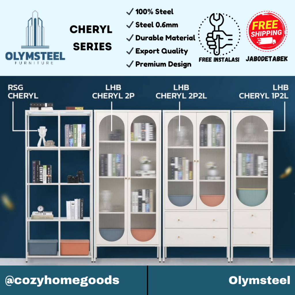 Jual Lemari Pakaian - Serbaguna - Olympic Olymsteel - Cheryl - Lemari Besi - Kokoh Kuat | Shopee ...