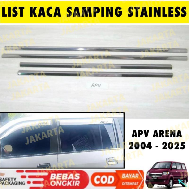 Jual List Kaca Samping Suzuki Apv arena 2004 2012 2018 2024 2025 Cover ...