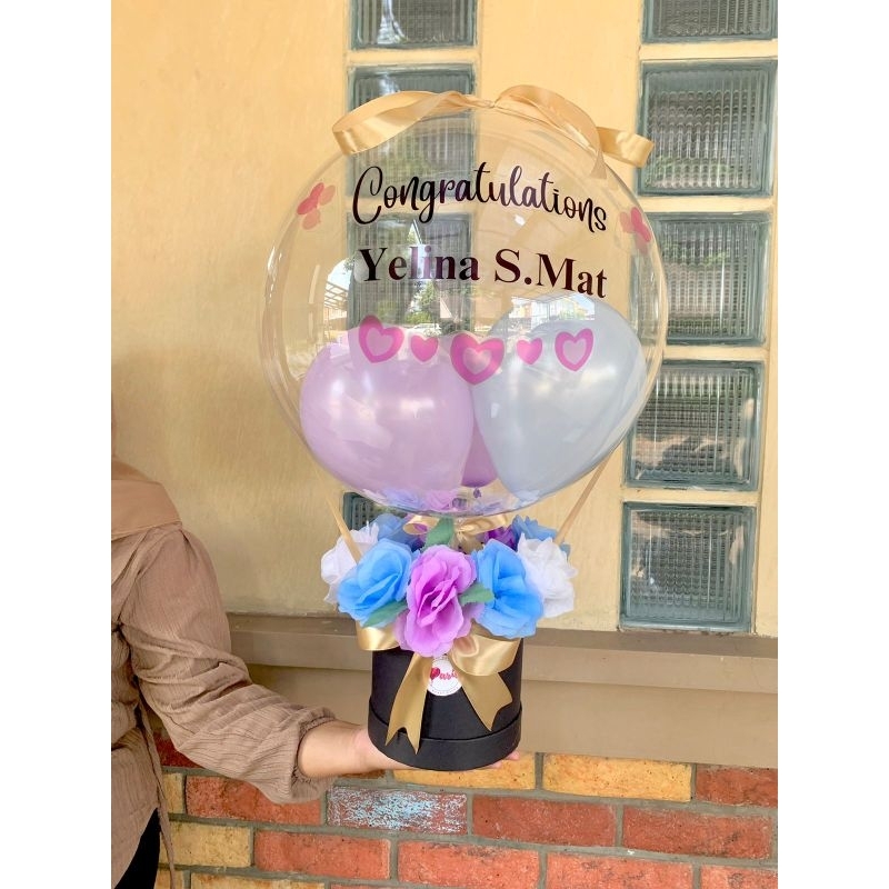 Jual Buket Balon LARGE + PITA / Bunga Balon / Balloon Box / Box Balon ...