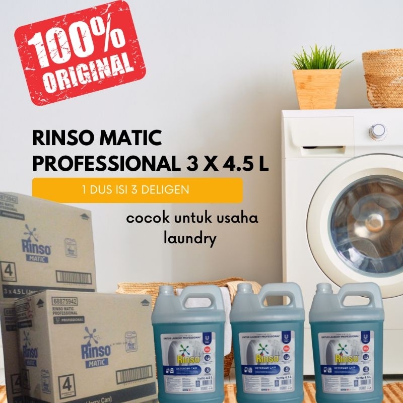Jual Rinso 1 Dus (3 Deligen @ 4,5 Liter) - Harga Terbaik Original ...