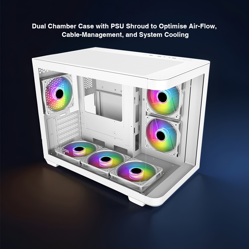 Jual Casing Gaming Armaggeddon Aquaron X-CURVE 285 M-ATX with Front ...