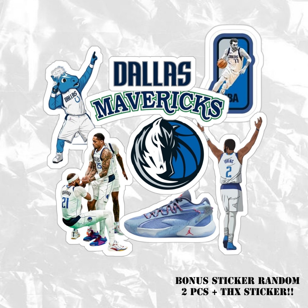 Jual STICKER BASKETBALL NBA, DALLAS MAVERICKS EDITION, MAVS STICKER ...