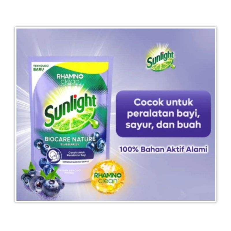 Jual Sunlight Biocare Nature 600 ml Cuci Botol Bayi Sayur Buah | Shopee ...
