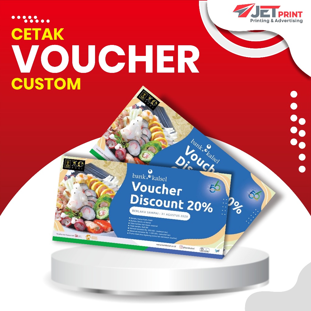 Jual cetak voucher / kupon diskon / cetak kupon / karcis / tiket event / pocer custom | Shopee ...