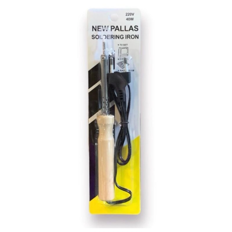 Jual Solder Kayu 40w Soldering Iron Pemanas timah Solder Gagang Kayu ...