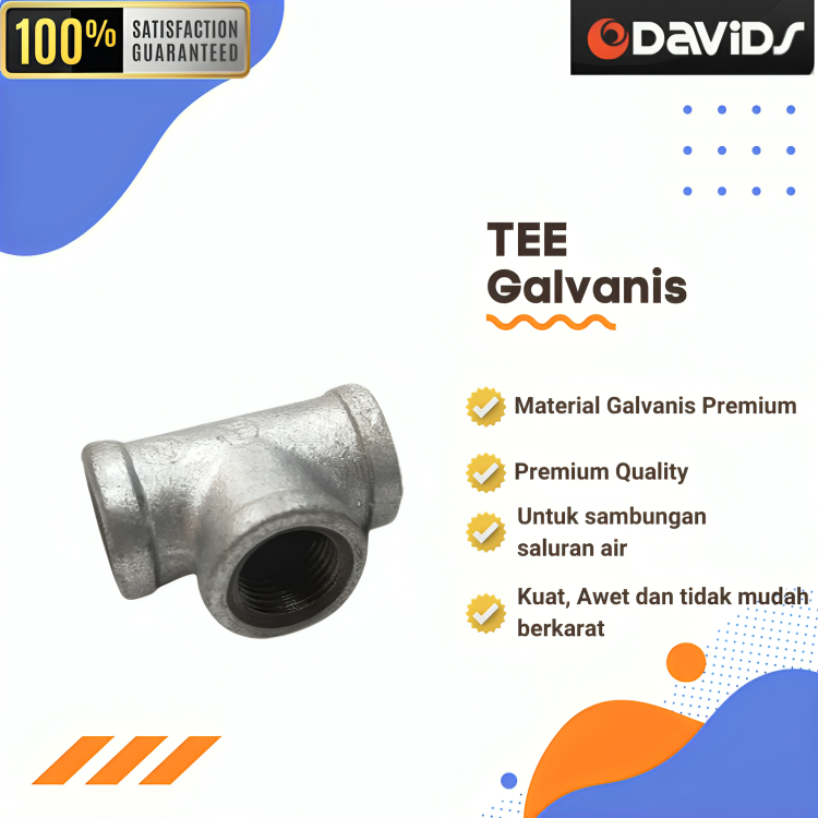 Jual Tee Sambungan T Pipa Besi Galvanis 1/2 Inch | Shopee Indonesia