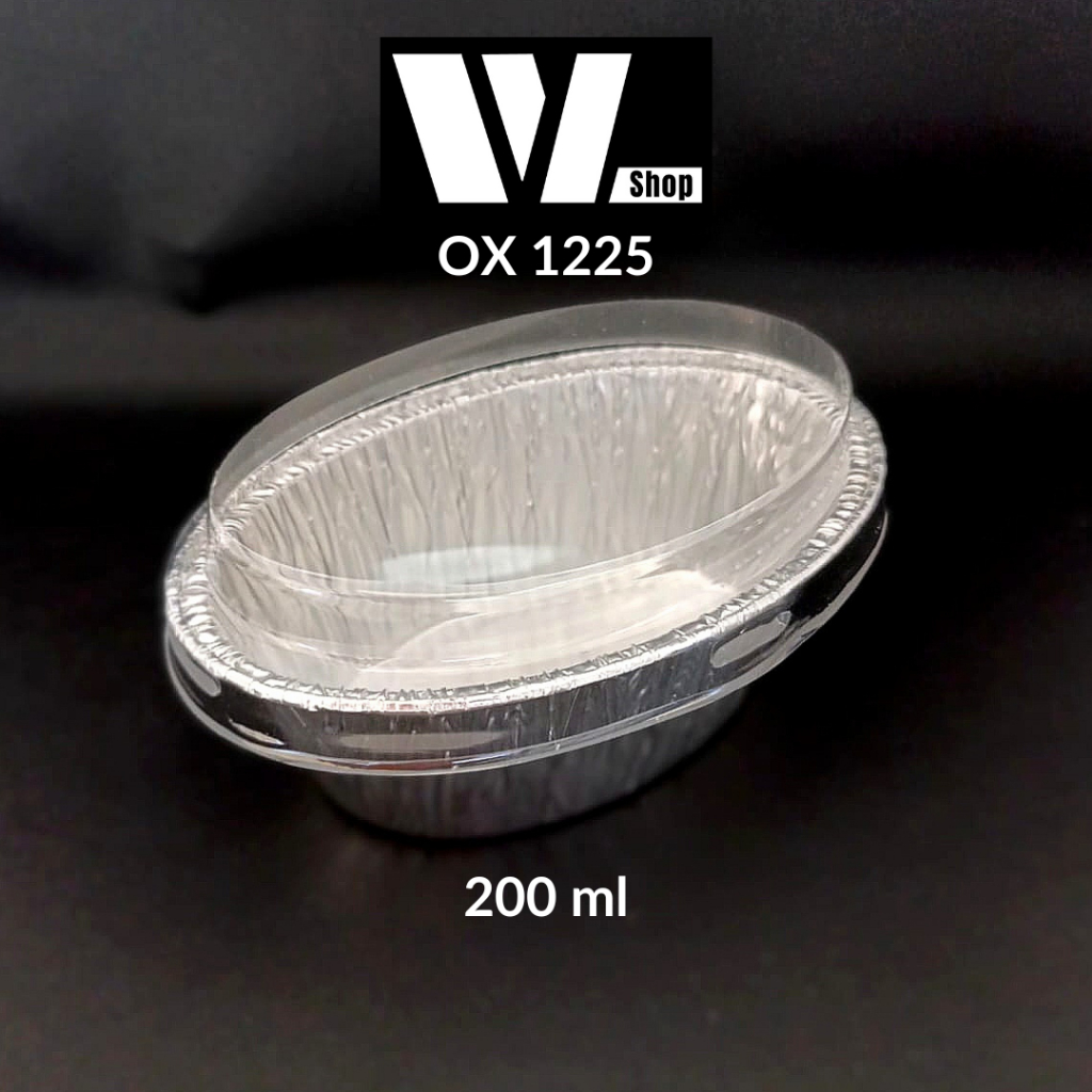 Jual Bestfresh OX-1225 Alumunium Tray Oval 200ml / Aluminium Foil Cup Oval OX1225 / Alu Tray 200 ...