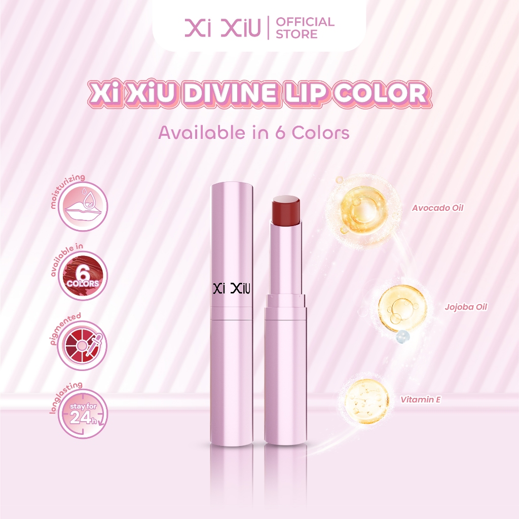 Jual Xi Xiu Divine Lip Color Lipstick Tinted Balm Tahan Lama Tidak