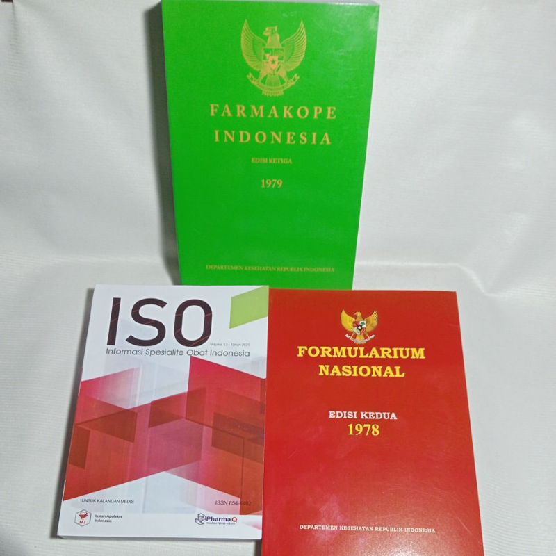 Jual Buku Farmasi Iso Obat Farmakope 3 Formularium Nasional Kwalitas ...