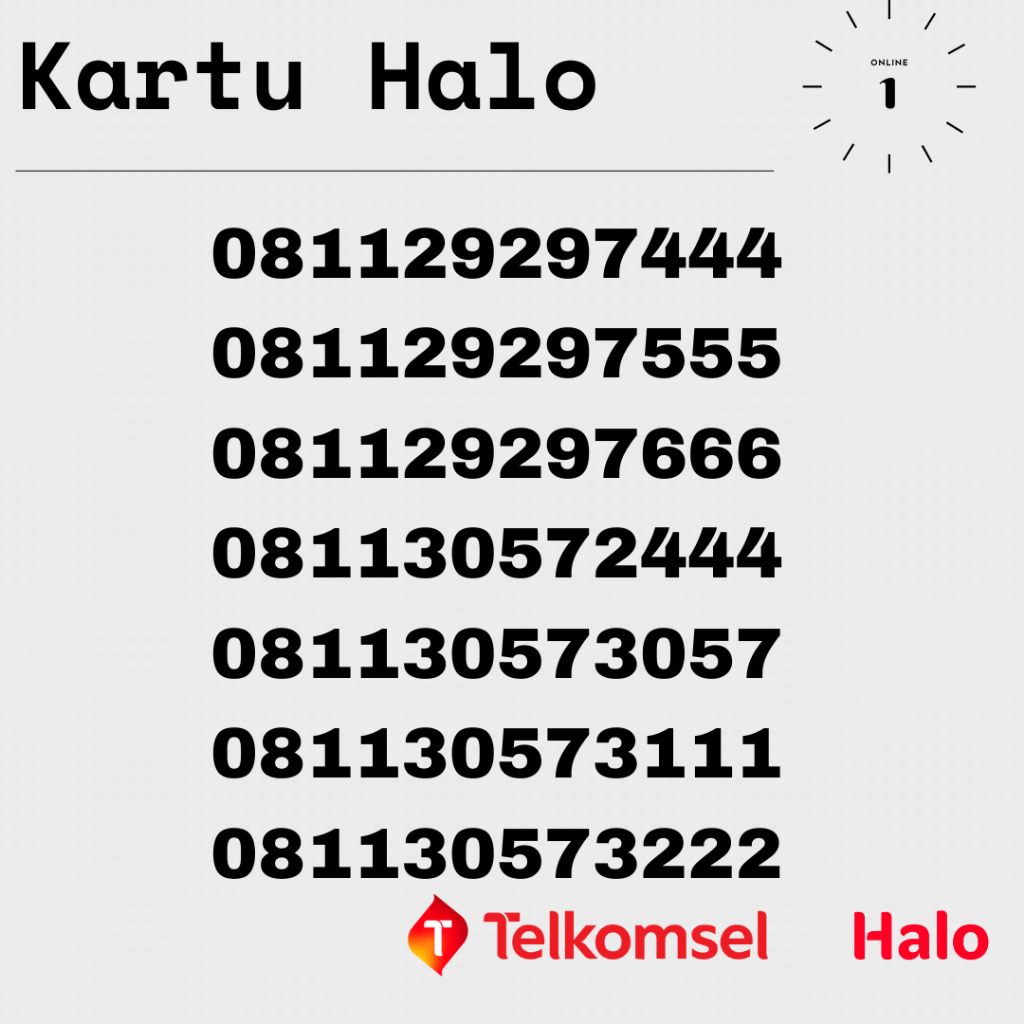 Jual Kartu Halo Telkomsel 10 digit | Shopee Indonesia