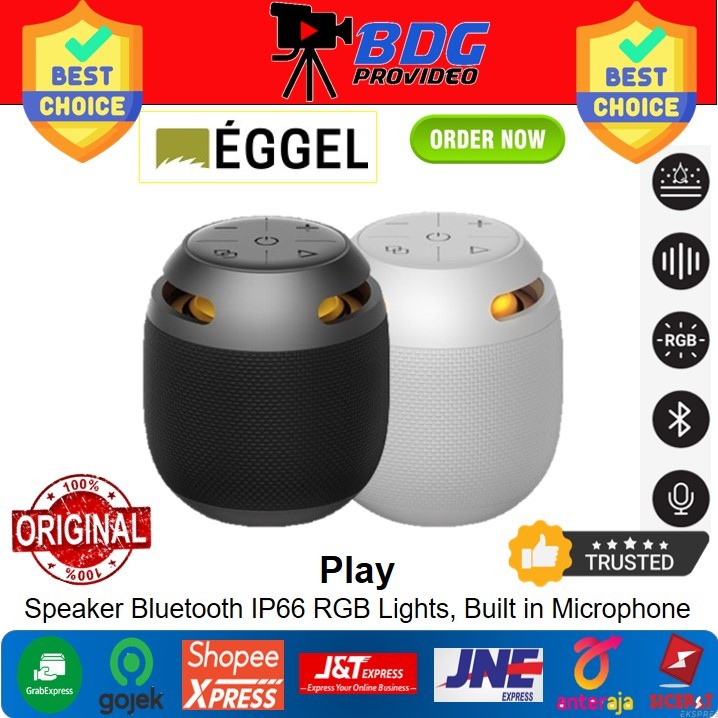 Jual EGGEL PLAY / Speaker Bluetooth portable Eggel Play IP66 Waterproof ...