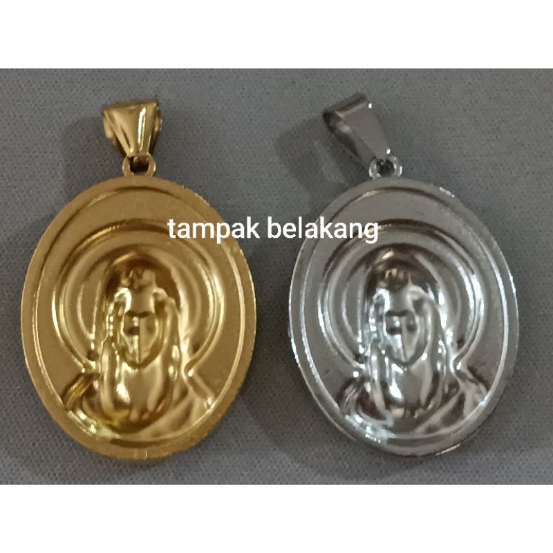 Jual LIONTIN TITANIUM MARIA MOTIF TIMBUL | Shopee Indonesia