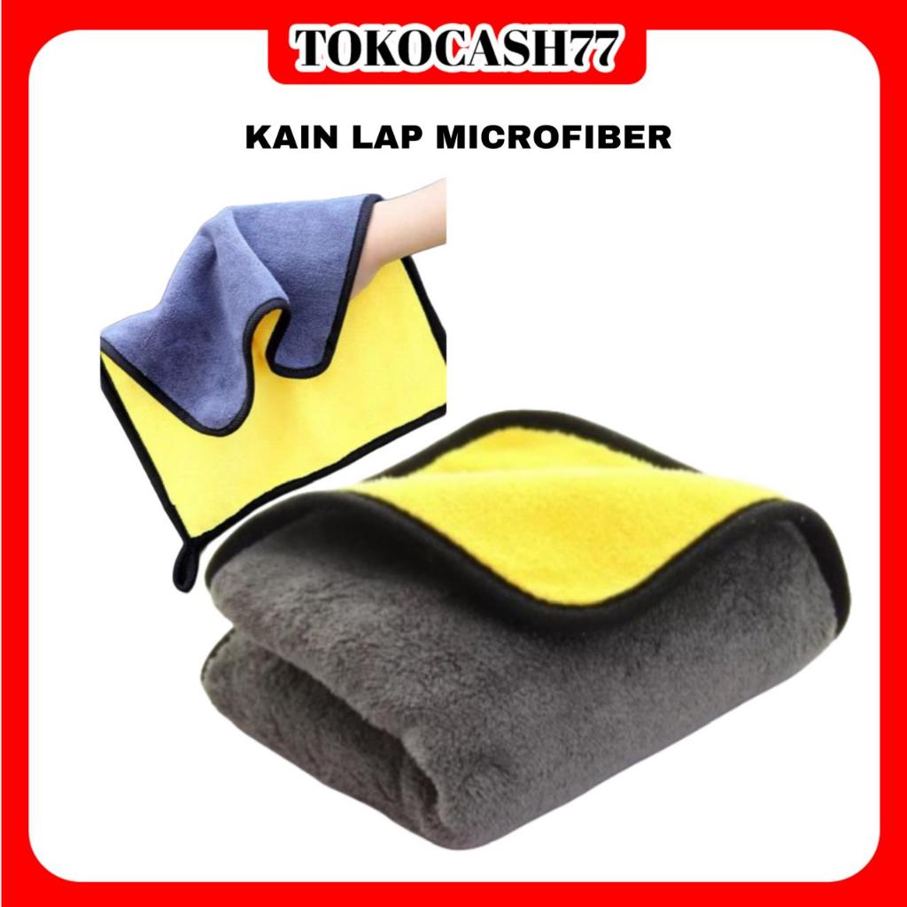 Jual KAIN LAP MICROFIBER MOBIL MOTOR 2 WARNA TEBAL LEMBUT / LAP ...