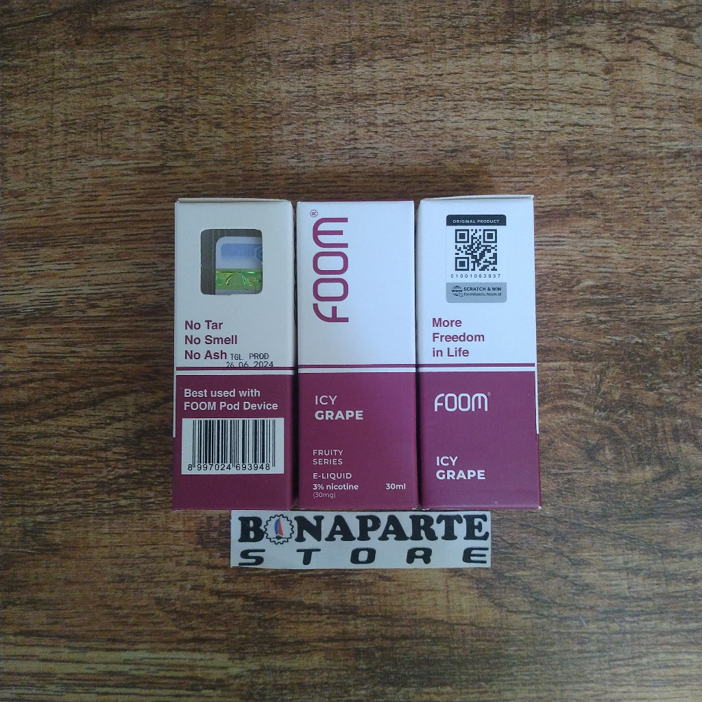 Jual Foom Icy Grape 30ml 30mg Cukai 2024 | Shopee Indonesia